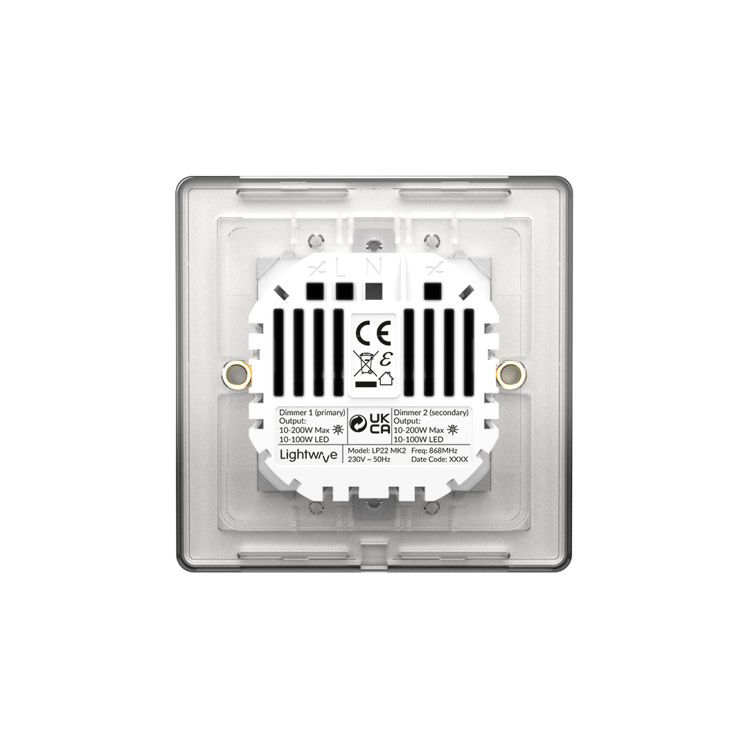 2 Gang Dimmer Switch, 2 Gang LED Dimmer Switch | Lightwave