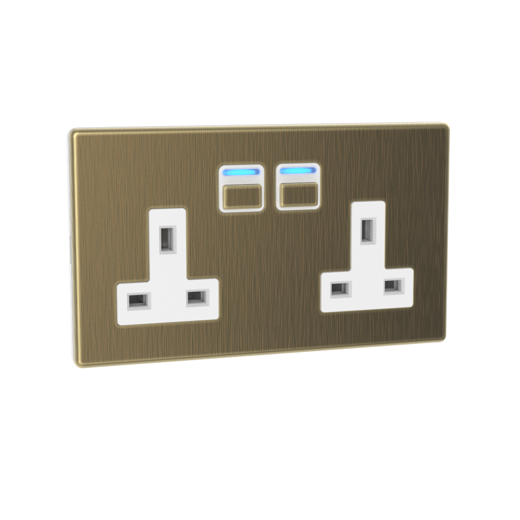 2 Gang Smart Socket, 2 Way Socket | Lightwave
