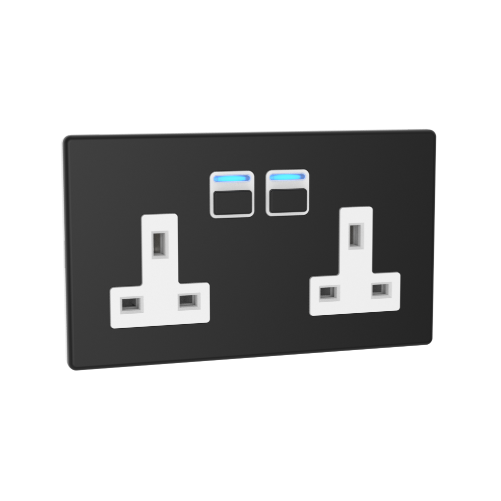2 Gang Smart Socket, 2 Way Socket | Lightwave
